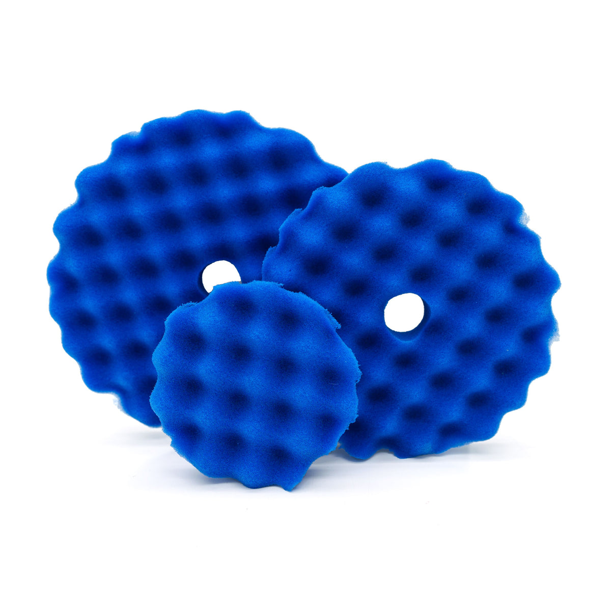 Optimum Dark Blue Beveled Waffle Foam Pad (Medium Polishing) – Opti-Coat