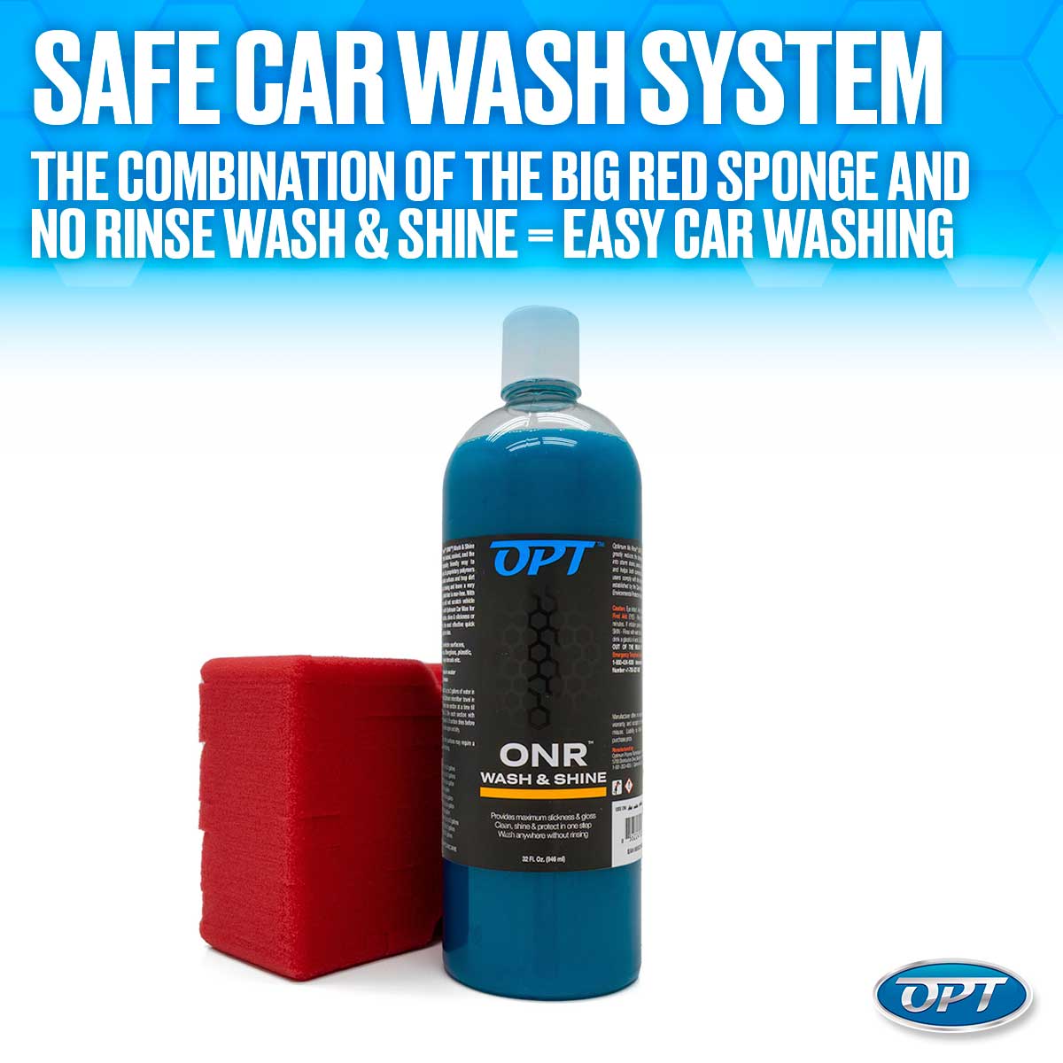 Optimum No Rinse Wash & Shine Version 6 Rinseless Car Wash 32 oz. & Bi ...