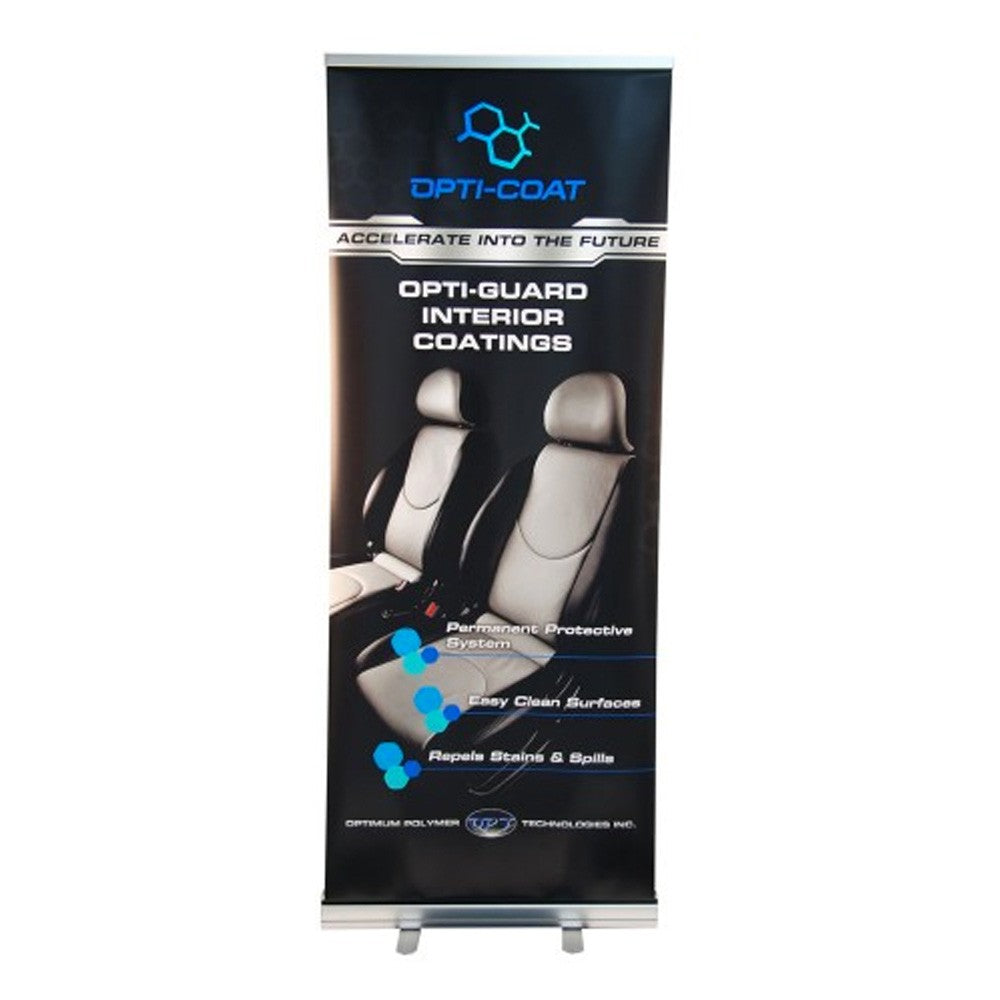 Opti-Guard Interior Coatings Banner with stand – Opti-Coat